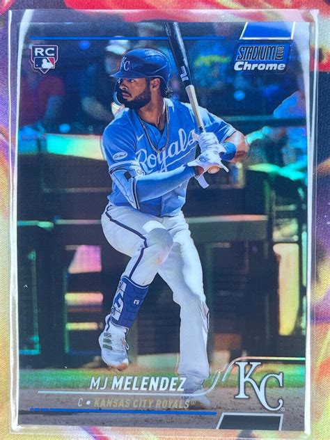 Mj Melendez 2022 Topps Stadium Club Chrome Baseball Blue Refractor 199