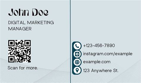 Modern And Professional Qr Code Business Card Templates