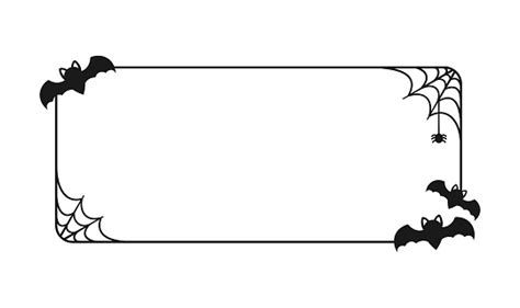 웹 테두리 프레임에 거미가있는 박쥐 할로윈 테마 프레임 10월에 대한 스톡 벡터 아트 및 기타 이미지 10월 거미 거미줄