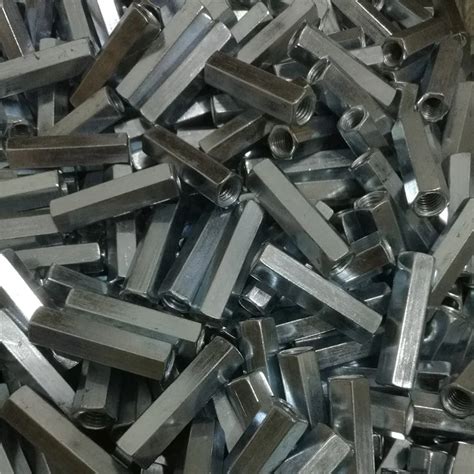 2 5 개 스틸 아연 M3 M4 M5 M6 M8 M10 M12 로드 커플 링 육각 너트아연 도금 긴 육각 너트연결 나사 너트너트 Aliexpress