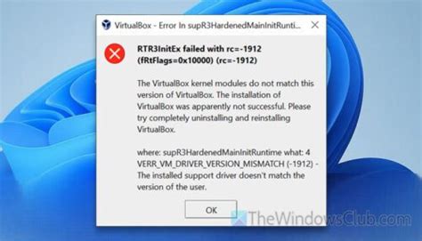 virtualbox kernel modules do not match this version of virtualbox