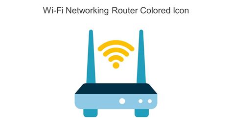 Wi Fi Networking Router Colored Icon In Powerpoint Pptx Png And Editable Eps Format PPT Template
