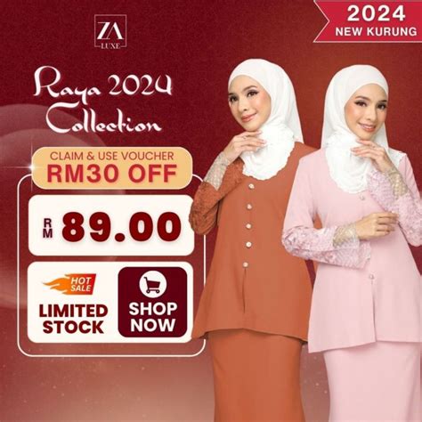 Zoe Arissa Baju Kurung Moden 2024 Joslyn Lace Plain Baju Raya 2024 Viral Baju Kurung Kebaya Raya