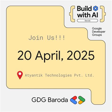 Buildwithai Gdgbaroda Artificialintelligence Techcommunity