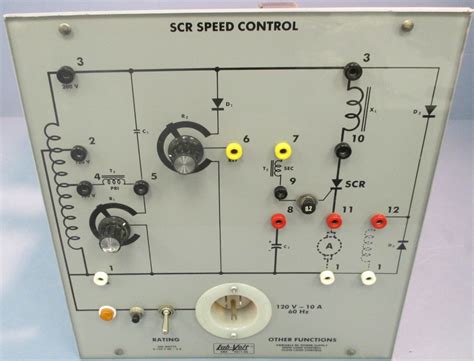 Lab Volt Ems Scr Speed Control Trainer Module 9011 00 Variable Dc Powe