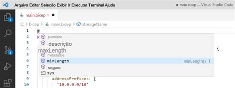 In Cio R Pido Criar Arquivos Bicep O Visual Studio Code Azure Resource Manager