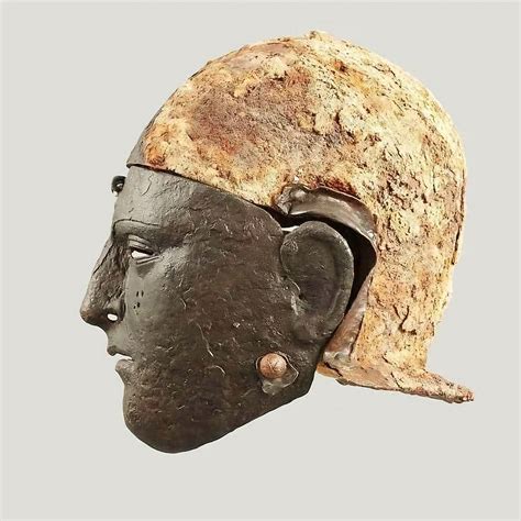 로마 군용 얼굴 마스크 헬멧