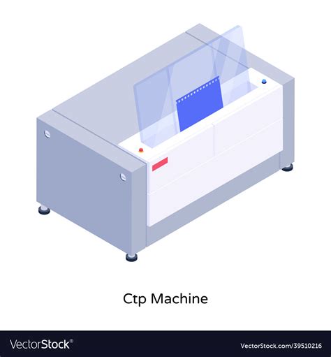 Ctp Machine Royalty Free Vector Image Vectorstock