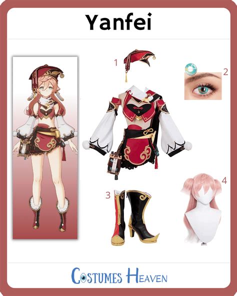 Yanfei Cosplay Quda Halloween