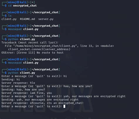 Github Minoj Nextencryptedchat Encrypted Chat System For Confidential Communication Built