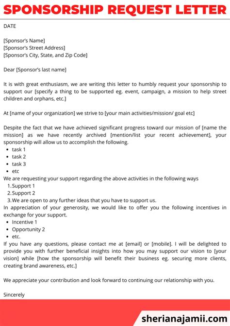 Sponsorship Request Letter 2024 Guide Free Samples Sheria Na Jamii