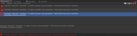 Parameter No Exist In Animator Controller Questions And Answers Unity Discussions