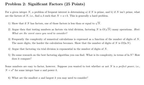 Solved For A Given Integer N A Problem Of Frequent Interest