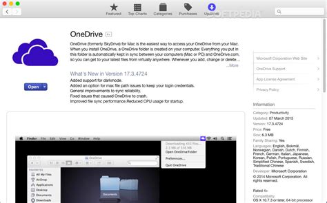 microsoft updates onedrive client for mac os x with improved file sync