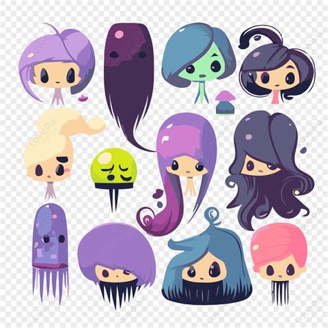 헤어 번들 벡터클립 아트상표만화 Png 일러스트 무료 다운로드 Lovepik