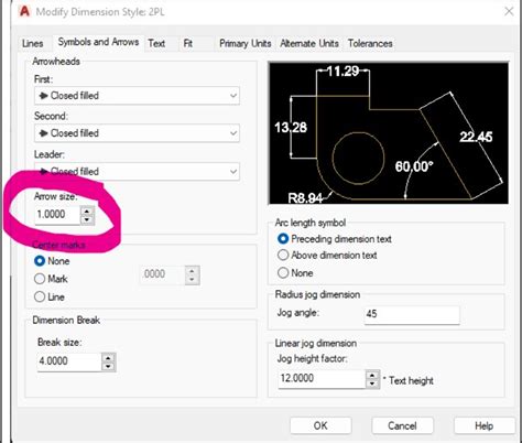 Solved Autocad Trying To Adjust Dimension Jog Autodesk Community