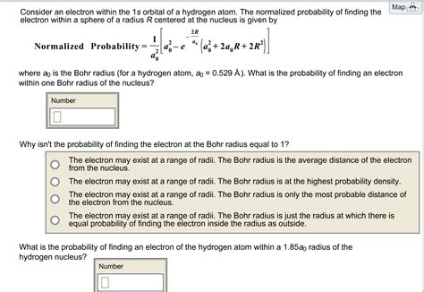 Solved Consider And Electron Withing The 1s Orbital Of A