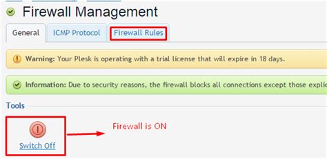 How To Configure A Firewall Rule In Plesk 12 Windows