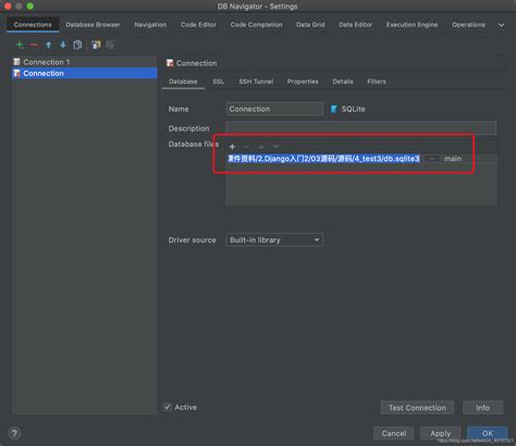 使用database Navigator插件进行连接sqlite报错invalid Or Incomplete Databaseinvalid Or Incomplete Database