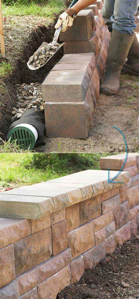 20 Inspiring Tips For Building A DIY Retaining Wall Amazing DIY
