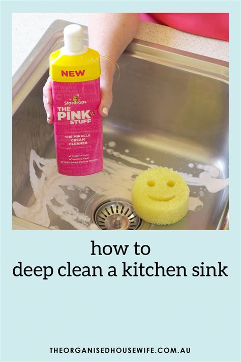 How To Clean A Kitchen Sink The Organised Housewife