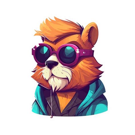 Premium Vector Funky Chimpunk