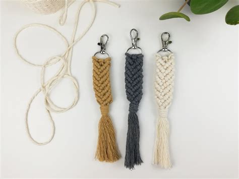 Macrame Keychain Pattern Bundle PDF Keychains Instant Etsy