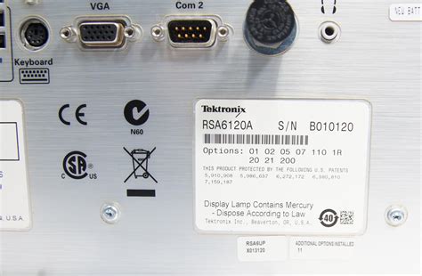 Tektronix RSA A Real Time Spectrum Analyzer KHz To GHz With Options InStock Com