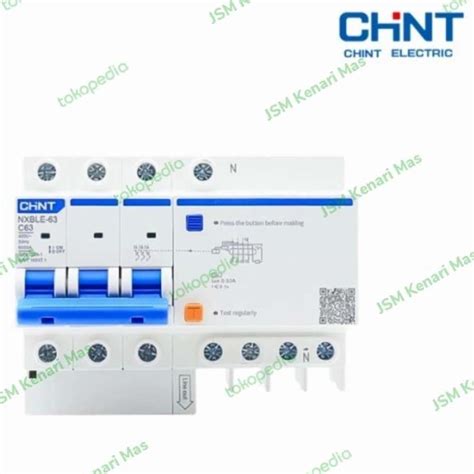 Promo Rcbo Chint Elcb Mcb Nxble 63 3p N 40a 50a 63a Chint 300 Ma 63a Diskon 50 Di Seller
