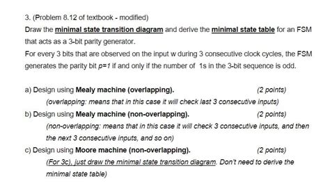Solved 3 Problem 8 12 Of Textbook Modified Draw The