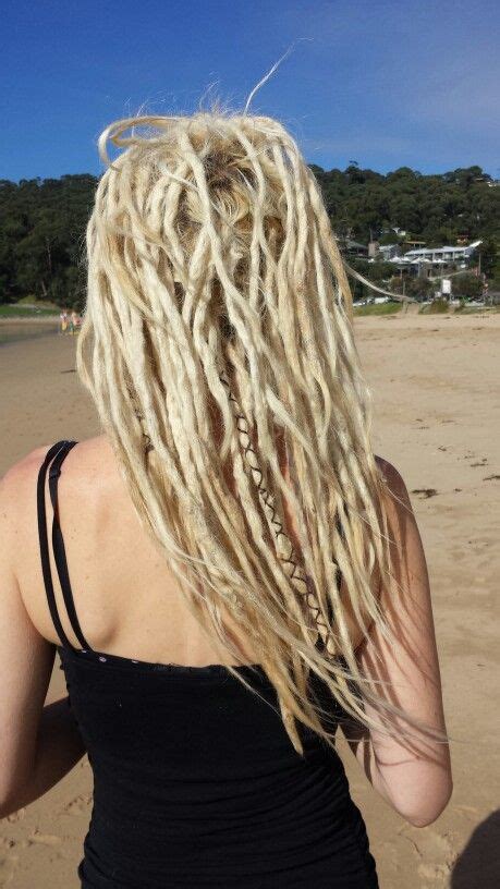 White Blonde Dreadlocks Bohemian Dreads Lorne Beach Autumn 2014 Blonde Dreadlocks Blonde