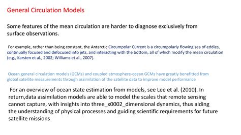 Monitoring Ocean Currents Using Satellite Sensors Ppt