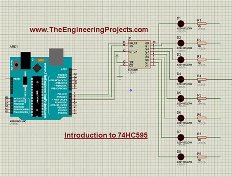 Introduction To 74hc595 The Engineering Projects