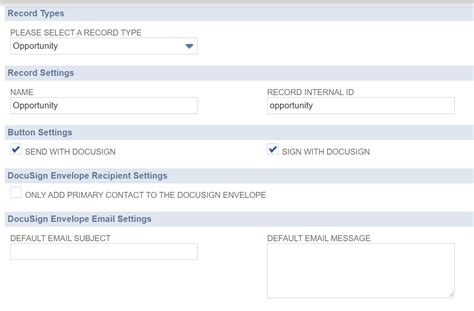 Configure Netsuite Record Types