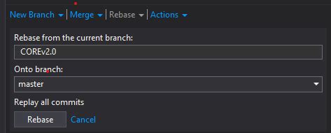 Git Rebase In Visual Studio Stack Overflow