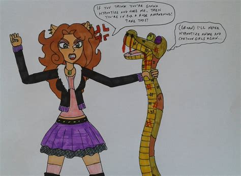 Clawdeen Wolf Beats Up Kaa By Belldandylover91 On Deviantart Clawdeen Wolf Beats Up Kaa By Belldandylover91 On Deviantart