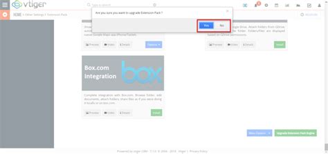 Upgrade Extension Pack Vtiger Experts