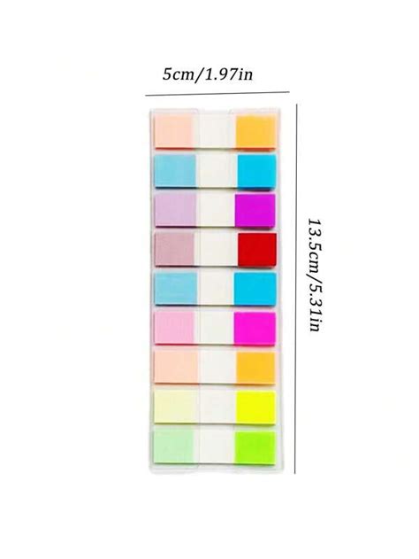 1set mixed color sticky index tab simple multi purpose writable index