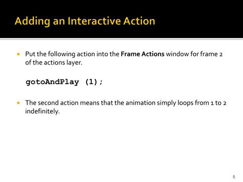 Ppt Flash Actionscript Adding Interactive Actions Variables