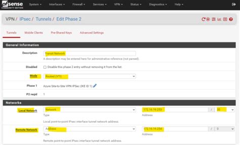 Set Up An Ipsec Route Based Site To Site Vpn Tunnel Between Azure And On Premise Home Network