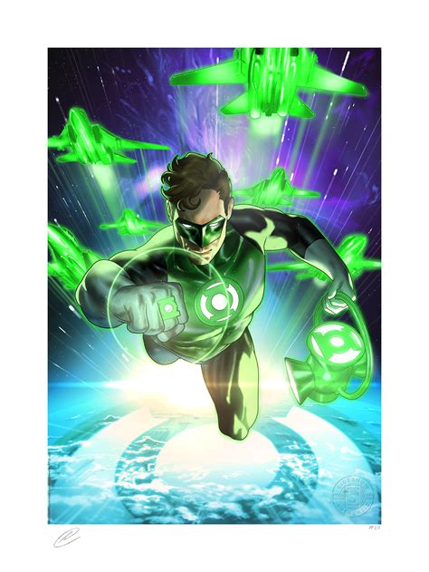 The Green Lantern Hal Jordan Fine Art Print By Taurin Clarke Dc