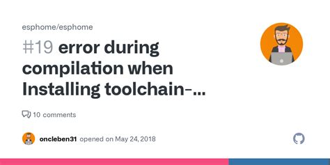 error during compilation when installing toolchain xtensa32 · issue 19