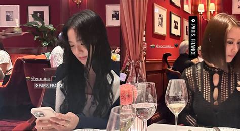 Blackpinks Jisoo And Actress Go Min Si Have Dinner In Paris Allkpop