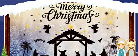 Christmas Window Clings Nativity Scene Window Stickers