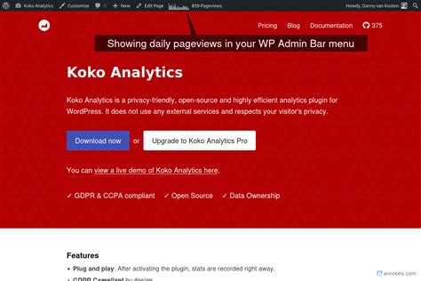 Koko Analytics Privacy Friendly Analytics Plugin For Wordpress