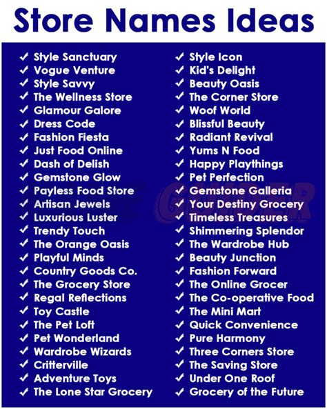 1000 Store Names Ideas Name Guider
