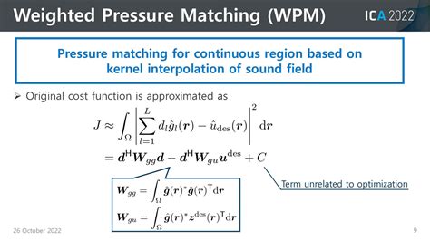 Weighted Pressure Matching Based On Kernel Interpolation For Sound