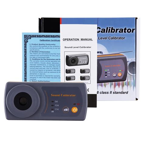 Sound Level Calibrator Precise Decibel Meter Calibrator 94db And 104db And 114db Calibrator With
