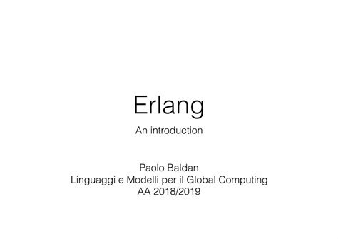 PDF Erlang MathUniPDbaldan Global Erlang Pdf Erlang An