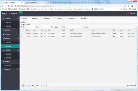 基于ssm村委会工作管理系统 Csdn博客